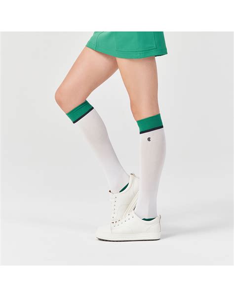 클리브랜드골프 컬러배색 티포인트 여성 니삭스cgwss32686