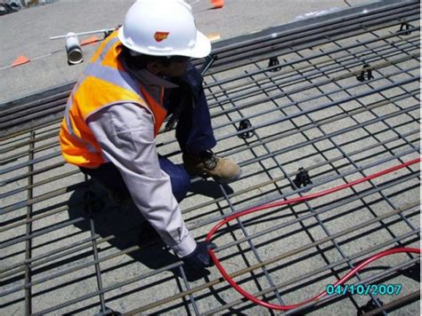 Concrete Installation Preformed Inductive Detection Loops