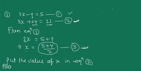 Neck The Obtained Solution By Substituting The Values Of X And Ysolve Th