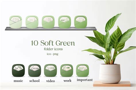 Soft Green Folder Envelope Icon Graphic By Ruba Alash · Creative Fabrica
