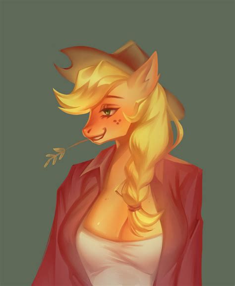 Anthro Applejack Mlp Fanart By Nnitrogen On Deviantart