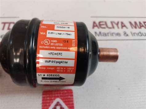 Danfoss Dml 053s Liquid Line Filter Drier Aeliya Marine