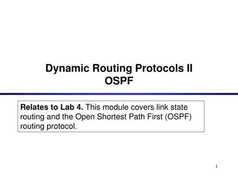 Ppt Dynamic Routing Protocols Ii Ospf Powerpoint Presentation Free Download Id1274656