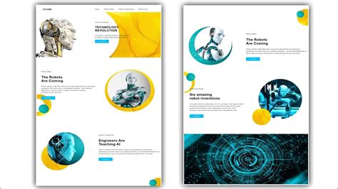 Robotic Technology Website Design Html Css Hindi Part 1 Home Page
