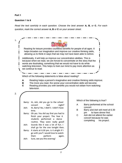 English Form 4 Paper 1 Pdf
