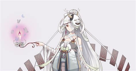 陰陽師式神スキンデザイン 白い彼岸花 Naroのイラスト Pixiv