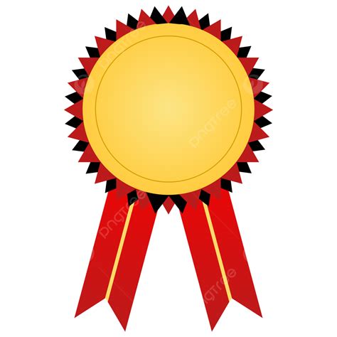 Sertifikat Template Png Gold Medal With Red Ribbon Png Clipart Image