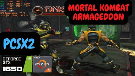 Mortal Kombat Armageddon Pcsx2 Gtx 1650 Ryzen 5 3550h 4k In Game