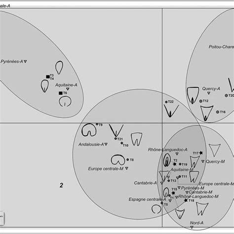 Afc Spatio Temporelle Du Tableau De Contingence Des 22 Types Formels