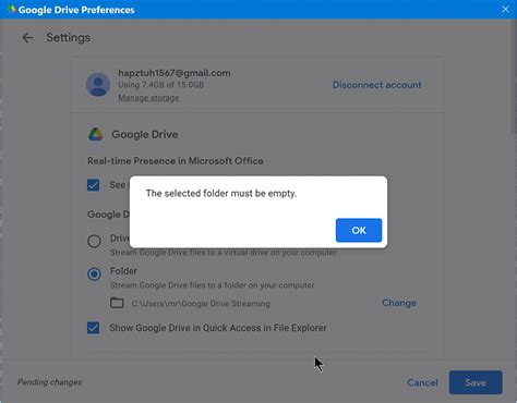 Google Drive Change Local Folder Windows Forums