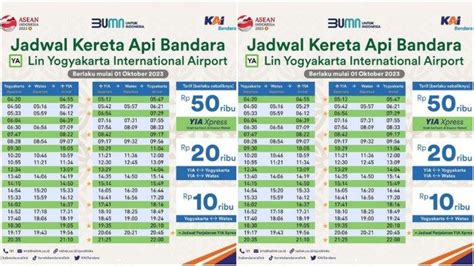Jadwal KA Bandara YIA Ke Stasiun Tugu Jogja Berlaku Mulai 1 Oktober