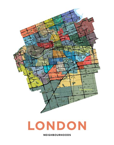 London Neighbourhoods Map 48 London Neighborhoods A Quick Reference