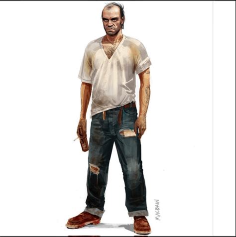 Concept Artworks For Franklin And Trevor By Anthony Macbain R