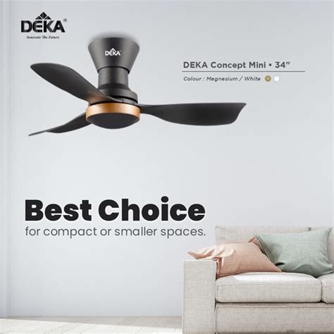 Deka Concept Mini 22” 34” 42” Dc Motor Kitchen Mini Ceiling Fan Kipas Siling Shopee Malaysia