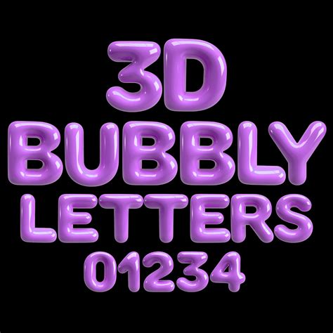 3d Bubbly Letters Clipart Png Svg Bundle Bubbly Font Bubbly Alphabet