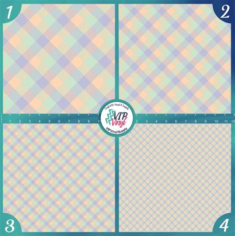 Pastel Plaid Htv Vinyl Spring Patterned Heat Transfer Vinyl Or Outdoor