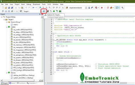 Getting Started With STM RTOS RTX CMSIS V