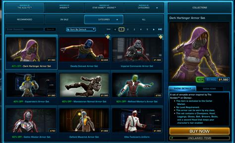 Cartel Market Armor Guide In Swtor