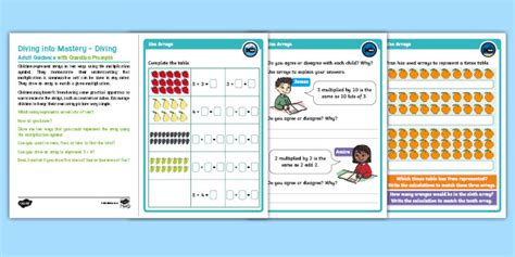 👉 Year 2 Diving Into Mastery Use Arrays Activity Cards
