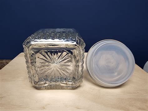 Vintage Koeze Glass Canister Glass Storage Jar Apothecary Etsy