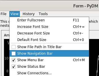 FIX When Launching Pydm With Hide Nav Bar Or Hide Status Bar