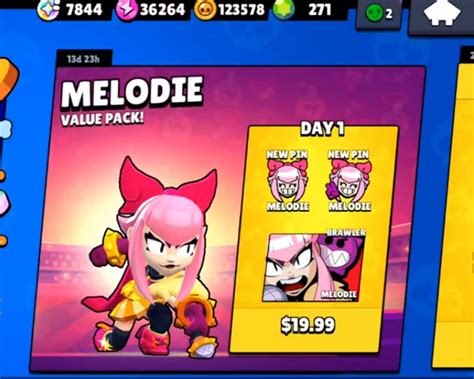 Brawl Stars Melodie Value Pack Cost Rewards And More