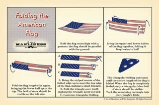 How To Fold The American Flag An Illustrated Guide The Art Of Manliness