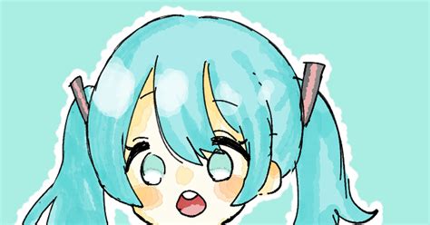 初音ミク 線画お借りしました ヒナのイラスト Pixiv