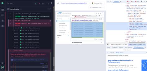 Automated Tests Scrolling In The Table Component With Cypress Stack