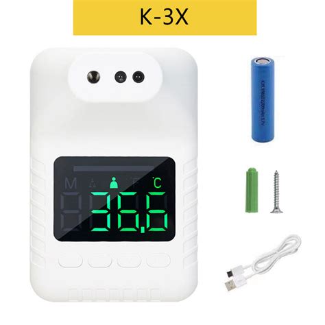Non Contact Infrared Thermometer Digital K3x K3 S Forehead Temperature Sensor Abnormal Alarm