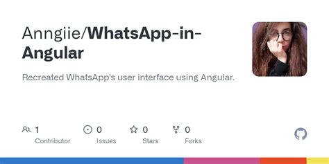 Github Anngiiewhatsapp In Angular Recreated Whatsapps User
