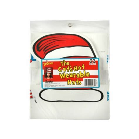 Eureka Dr Seuss Cats Hat Wearable Cut Out Hats 32 Per Pack 2 Packs