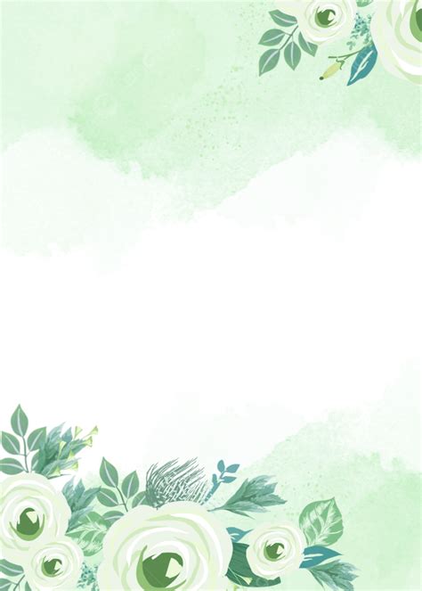 Elegant Green Floral Plant Halo Background Wallpaper Image For Free Download Pngtree
