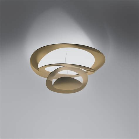 Artemide Pirce Mini Led Gold Ceiling Lamp 3000k