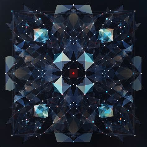 Free Geometric Logic Network Photo Abstract Geometric Fractal