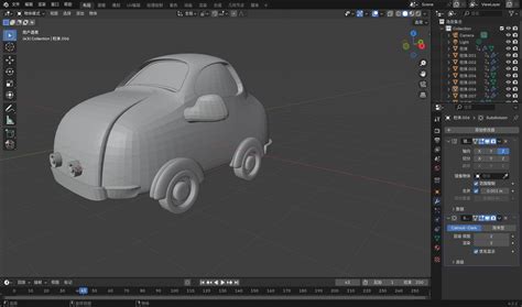 Blender 小车建模 建模 学习笔记blender汽车建模 Csdn博客