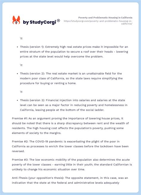 Poverty And Problematic Housing In California Free Essay Example