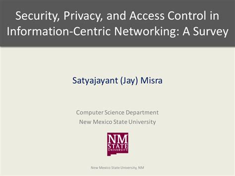 pdf security privacy and access control in information centric