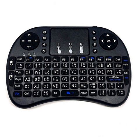 ∏ Mini Wireless Thai Keyboard แป้นพิมพ์ภาษาไทย 2 4 Ghz Touch Pad คีย์บอร์ด ไร้สาย มินิ For