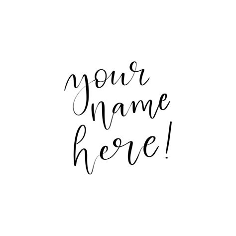 Custom Hand Lettered Names Etsy