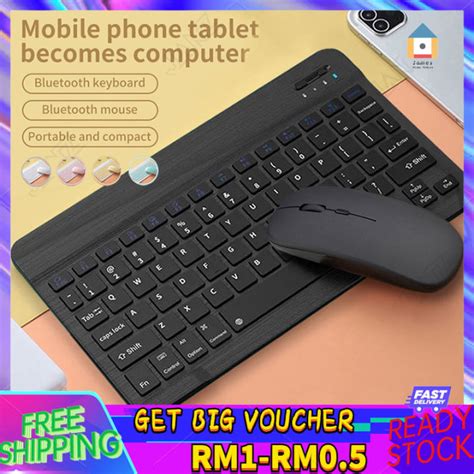 【malaysia Spot Sale】10 Inch Wireless Bluetooth Lighted Keyboard Wireless Mouse Set Universal