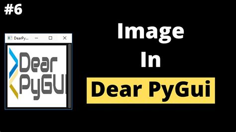 Image In Dear PyGui Dear PyGui Tutorial For Beginners YouTube