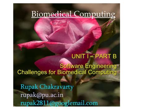 Biomedical Computing Ppt Biomedical Computing Ppt