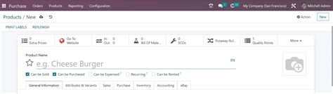 How To Configure Products With Odoo Purchase App