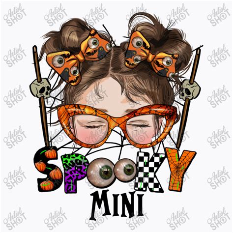 Spooky Mini Messy Bun T Shirt By Afrowomandigitalshop