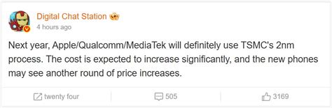 Apple Qualcomm MediaTek And Others Are Rumored To Introduce A Significant Price Hike On Its