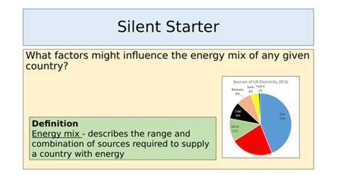 Edexcel A Level The Carbon Cycle And Energy Security L7 Energy
