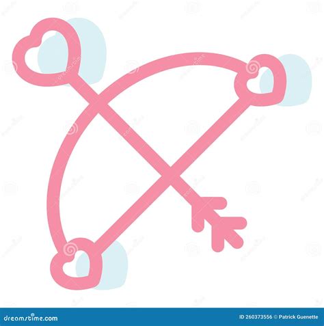 Love Bow And Arrow Icon Stock Vector Illustration Of Graphic 260373556