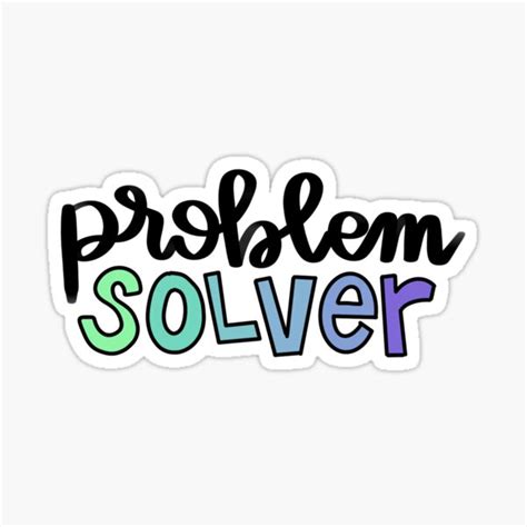 Math Teacher Problem Solver Sticker For Sale By Roryyakubov Redbubble