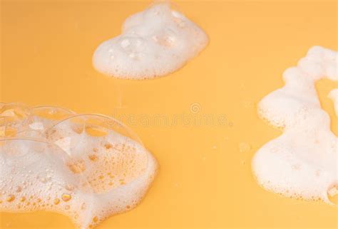 Detergent Foam Texture Background Lather Pattern Soap Bubbles On